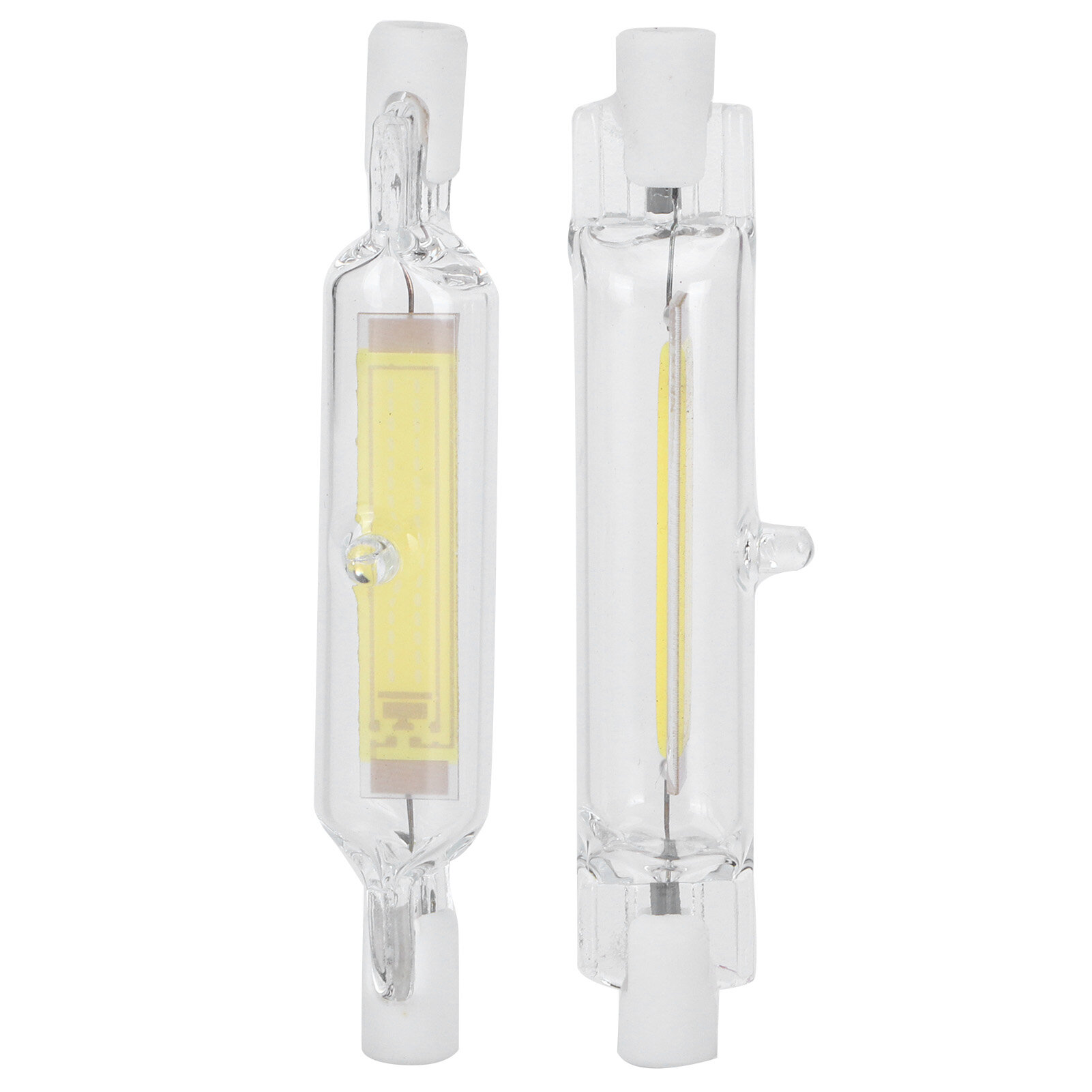 2 шт. R7S COB лампа 5 Вт 78 мм двухсторонний прожектор, аксессуар для источника света 230 В, холодный белый, 6000 К