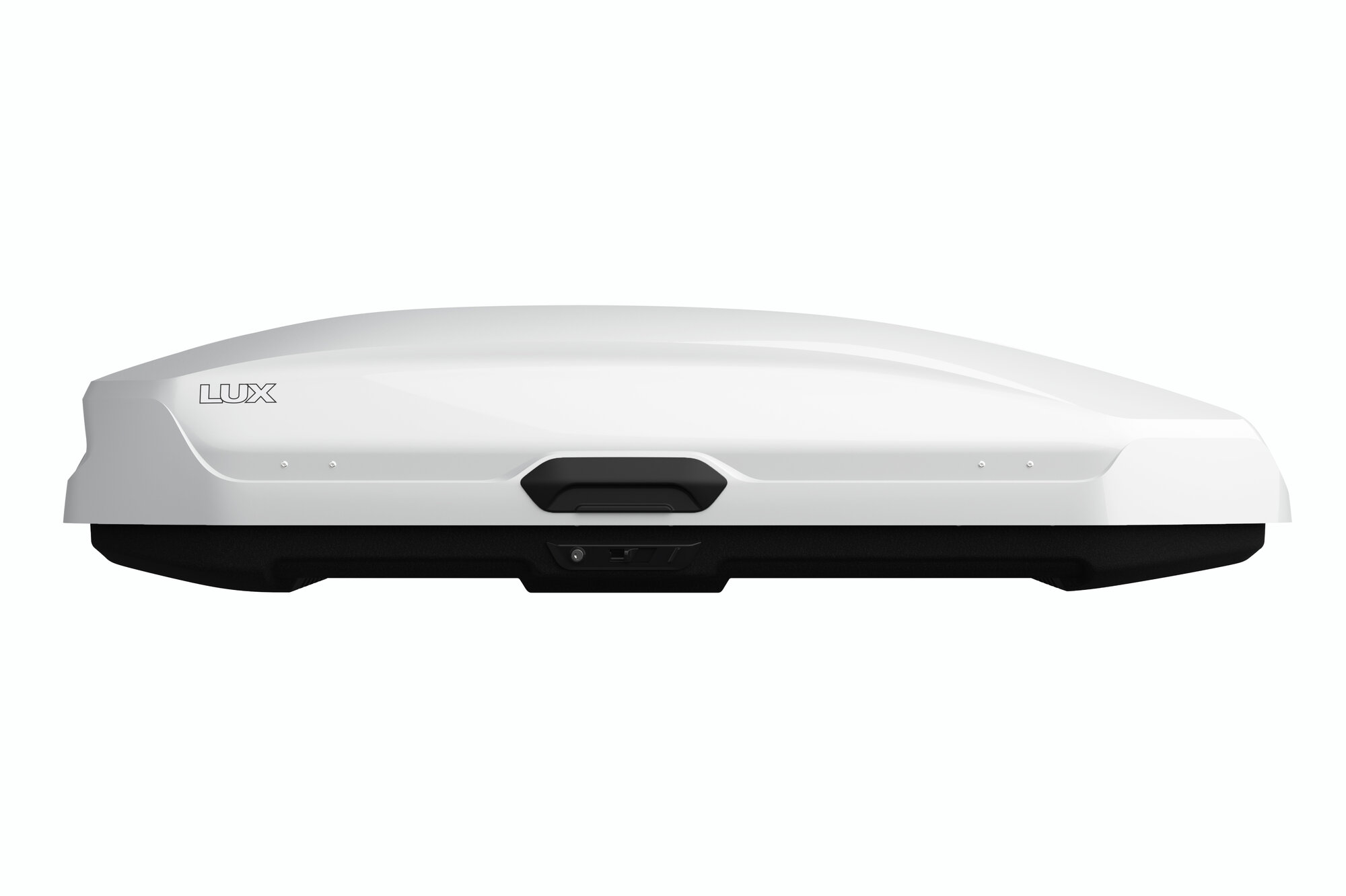 Автобокс на крышу LUX TAVR 175, белый глянцевый, 450 л, 175х85х40 см. Двухстороннее открытие