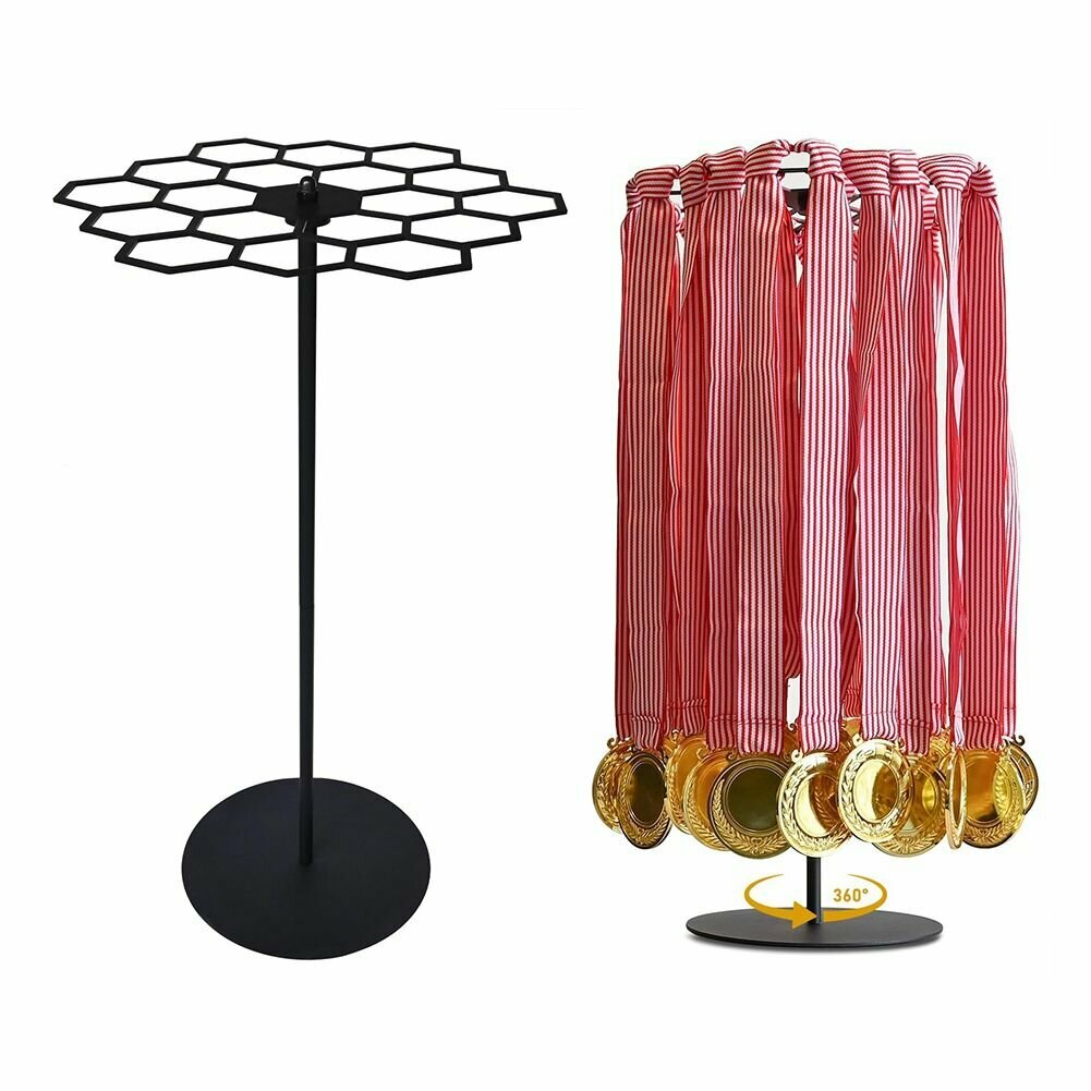 Вращающийся дисплей для вешалок для медалей, настольная стойка-держатель