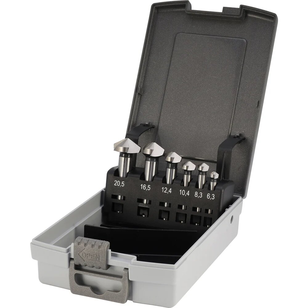 H-Tools Набор зенковок 120гр. 6.3-20.5мм 3z HSSE-Co5 6шт 890806EHT