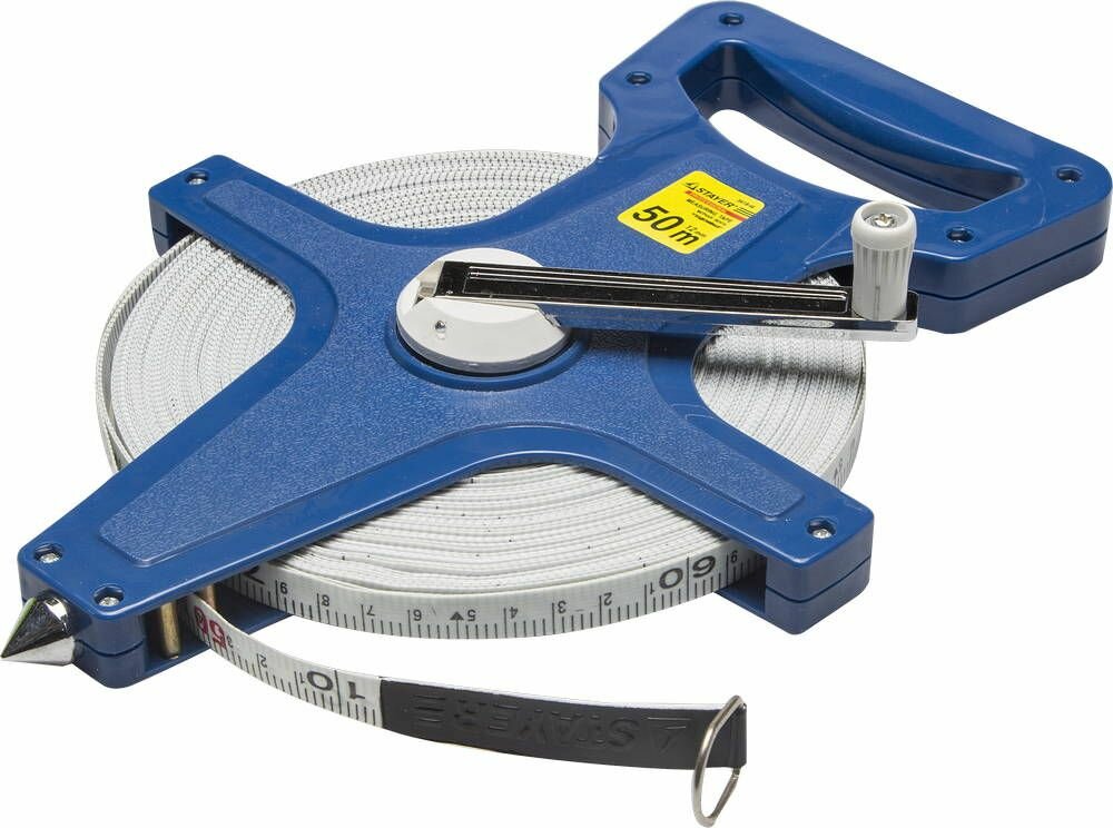 Лента мерная STAYER геодезическая, фиберглассовая, длина 50 м, с противоизносным покрытием