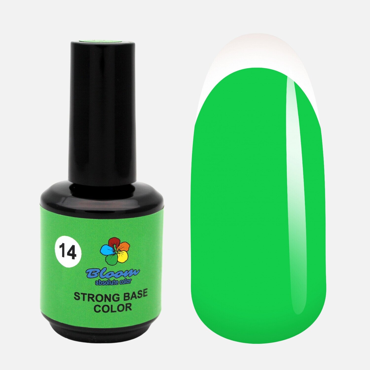 Жесткая цветная база для гель-лака Bloom Strong Color №14 15 мл ❗️ВНИМАНИЕ❗️СРОК годности 01.2026