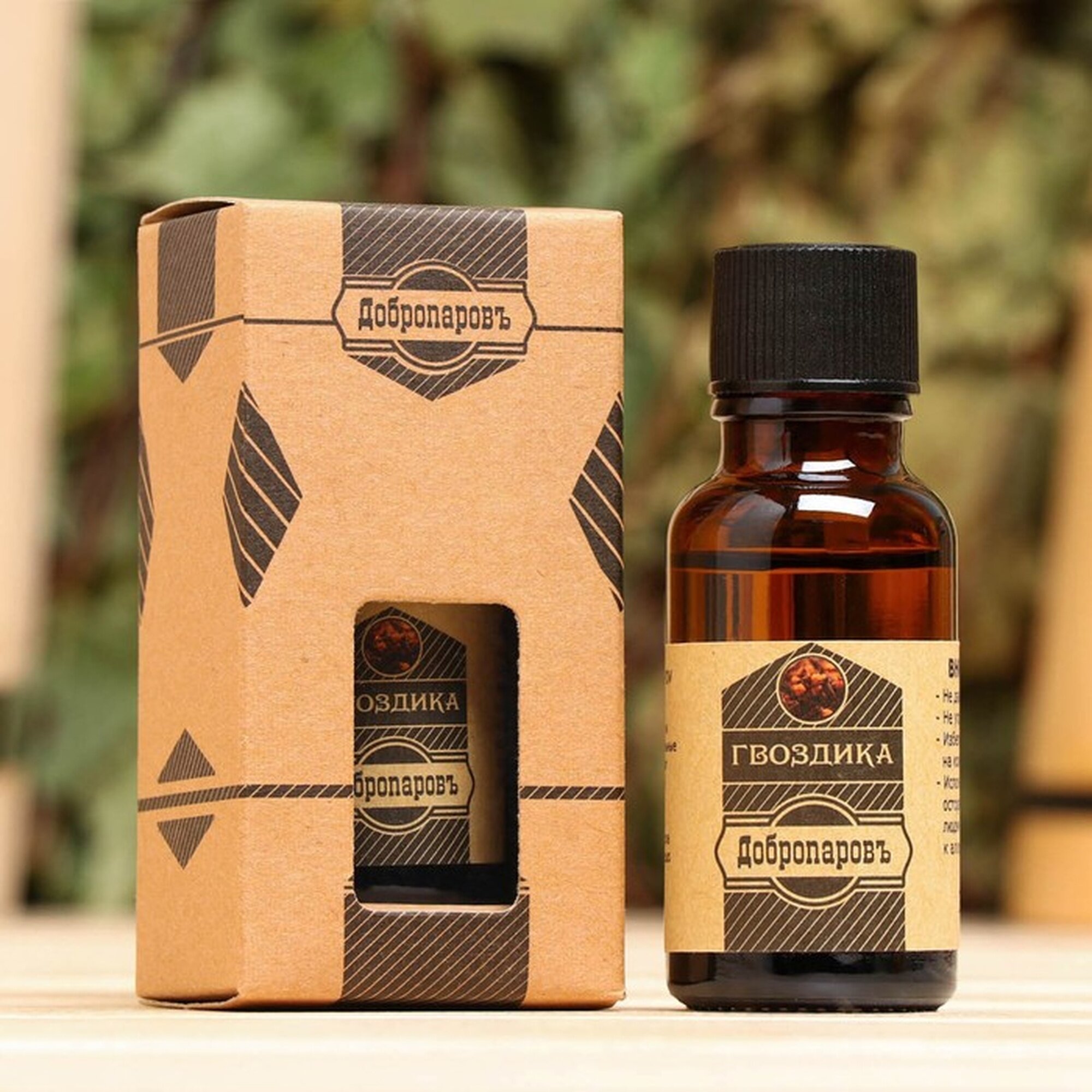 Масло эфирное Добропаровъ "Гвоздика", 20 мл, крафт, в коробке