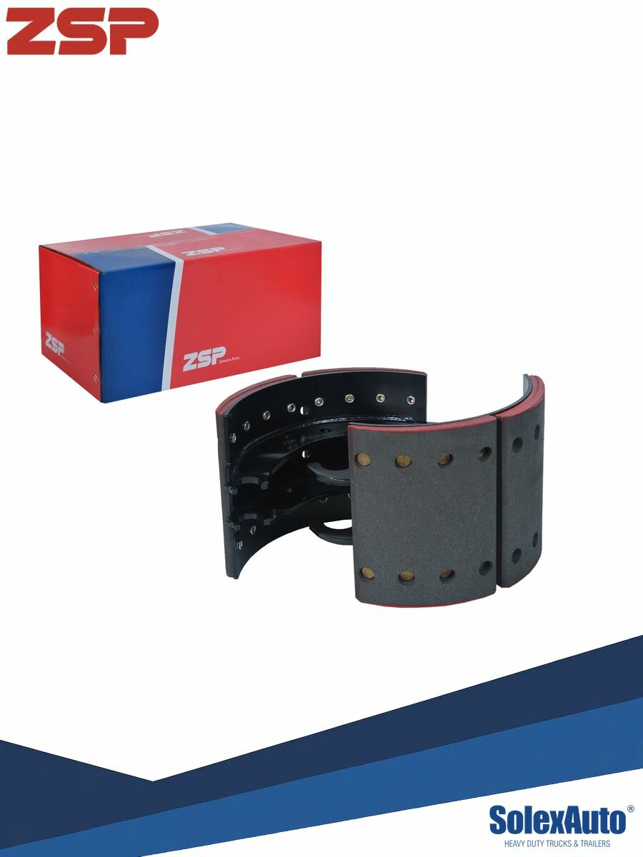 Колодки тормозные 300*200 BPW SN3020 1995 > WVA19574 (наклепанные, комплект на одно колесо с РМК)