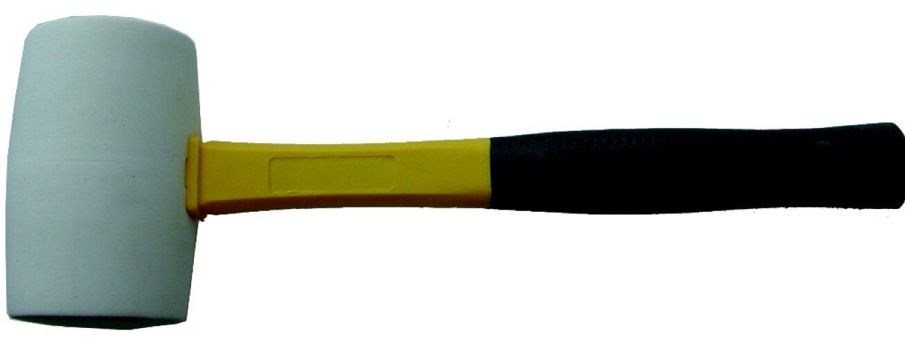 Киянка 888 с фиберглассовой рукояткой, резиновая, черная, 680г / инструменты