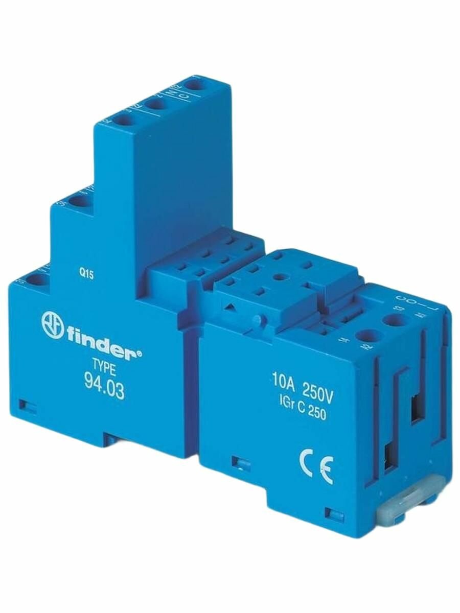 94.03SMA, Розетка для реле 55.33, 85.03 и модулей 99.02, 86.30 с раздельными контактами