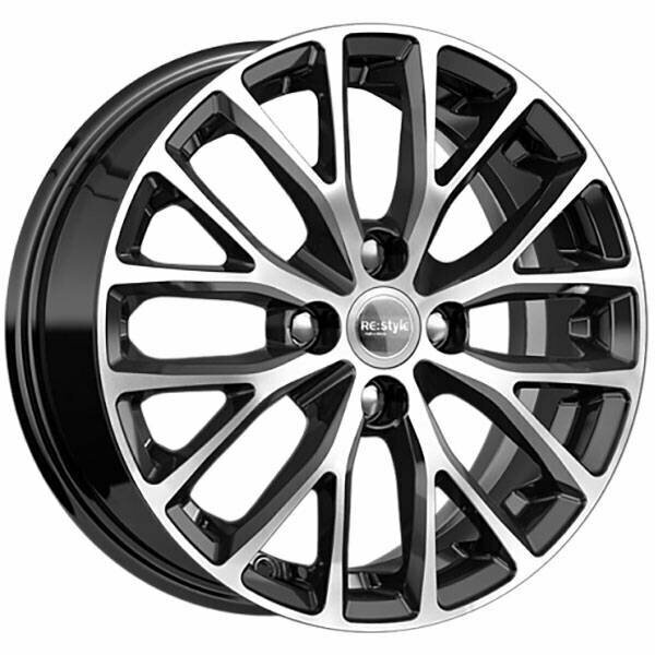 Колесный диск K&K КС782 6x15 4x100 ET48 D54.1 Алмаз черный