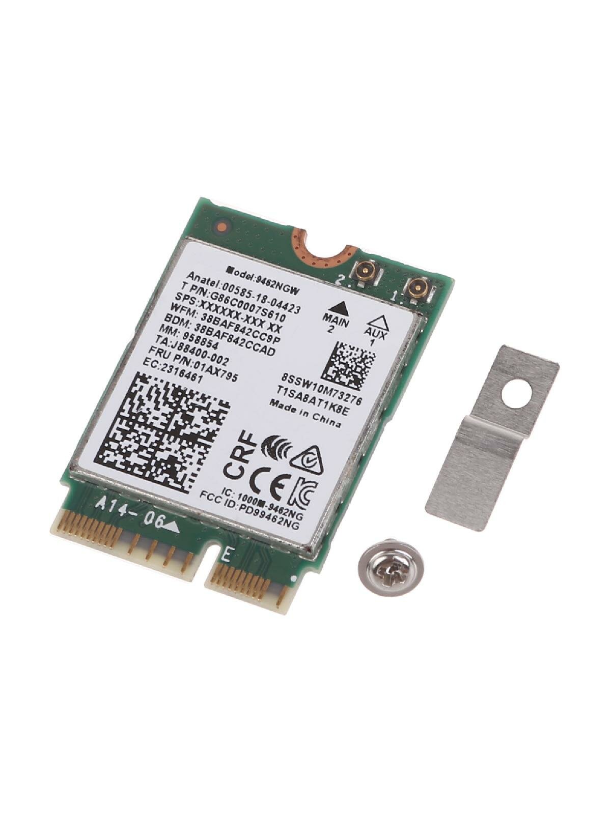 Dual Band 433Mbps Wireless For Intel AC 9462 9462NGW NGFF Key E Wifi Card 9462AC 8020.11ac Bluetooth 5.0 Laptop Windows