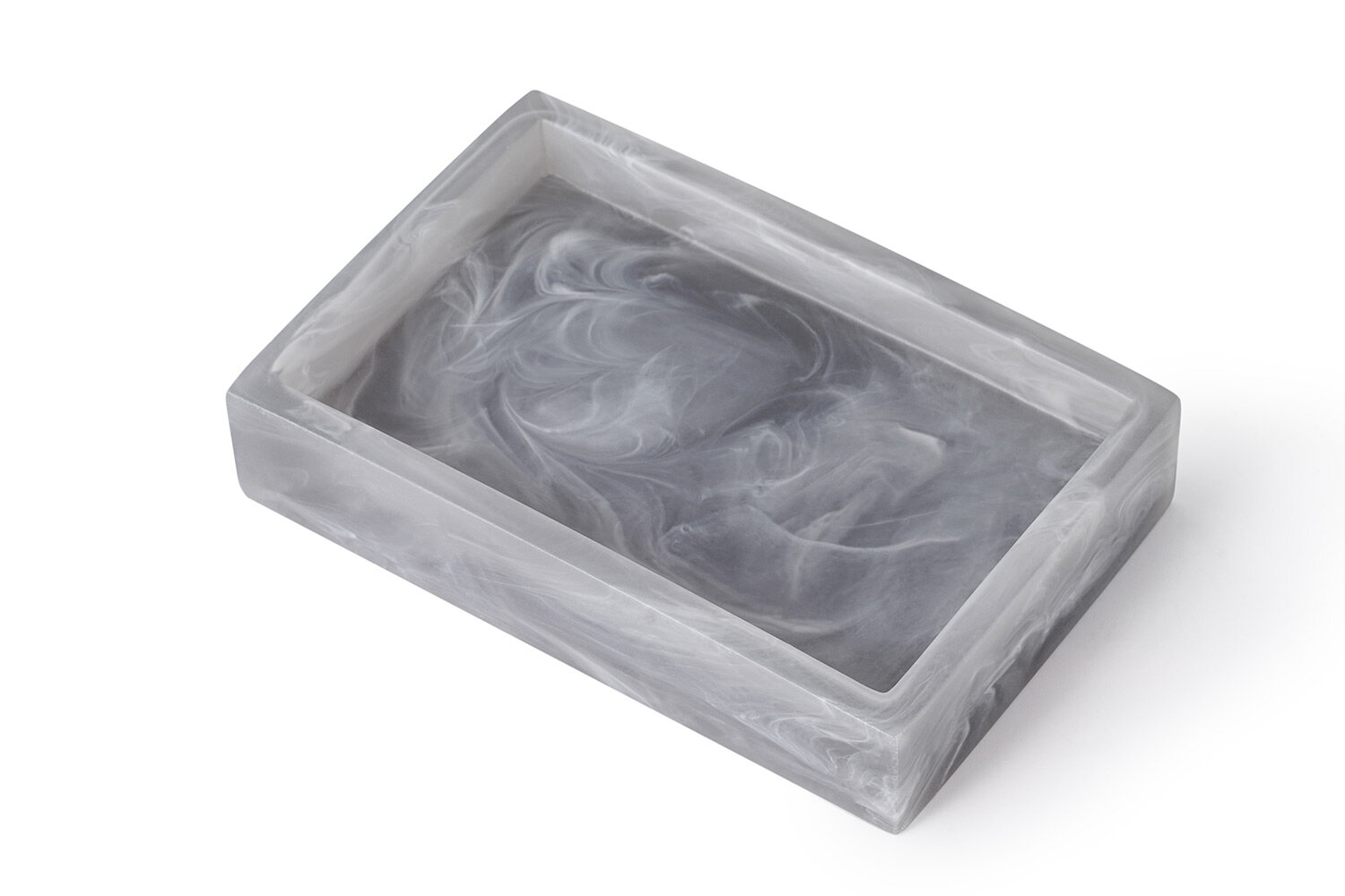 EVIO Echo мыльница из полирезина строгий дизайн настенная для ванной комнаты