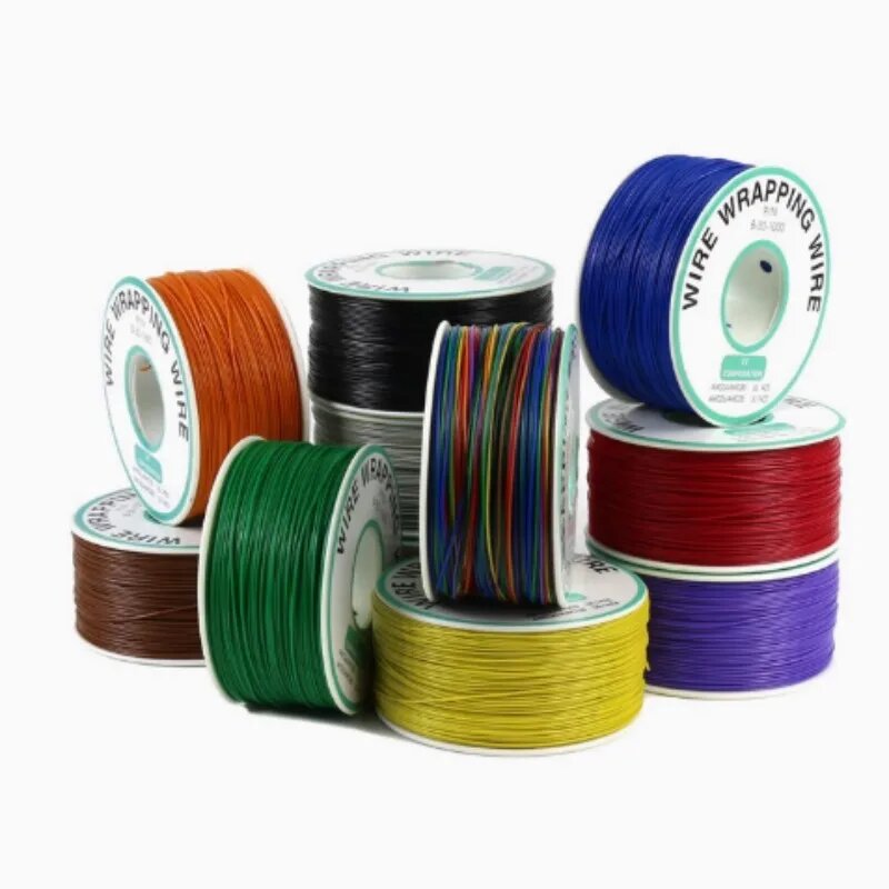 Черный гибкий провод OK line 30AWG 0,5 мм, 250 м