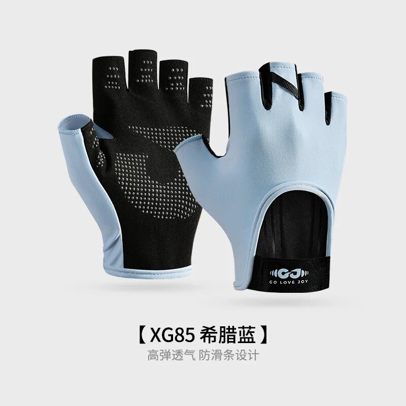 Перчатки для фитнеса, противоскользящие перчатки для йоги, велоспорта, тренажерного М, XG85 Blue