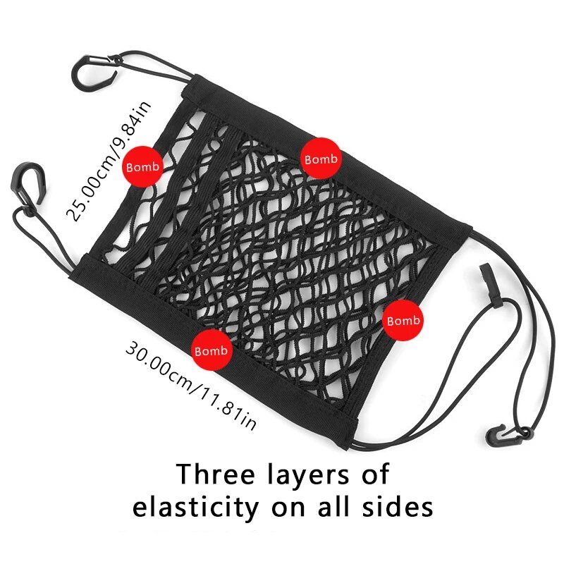 SEAMETAL мотоциклетная грузовая сетка, высокоэластичная двух/трехслойная мотоциклетная сетка 3-layer