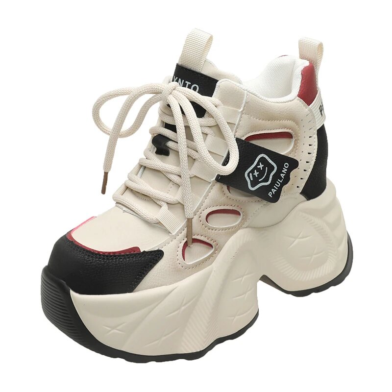 Кроссовки women leather chunky shoes 630