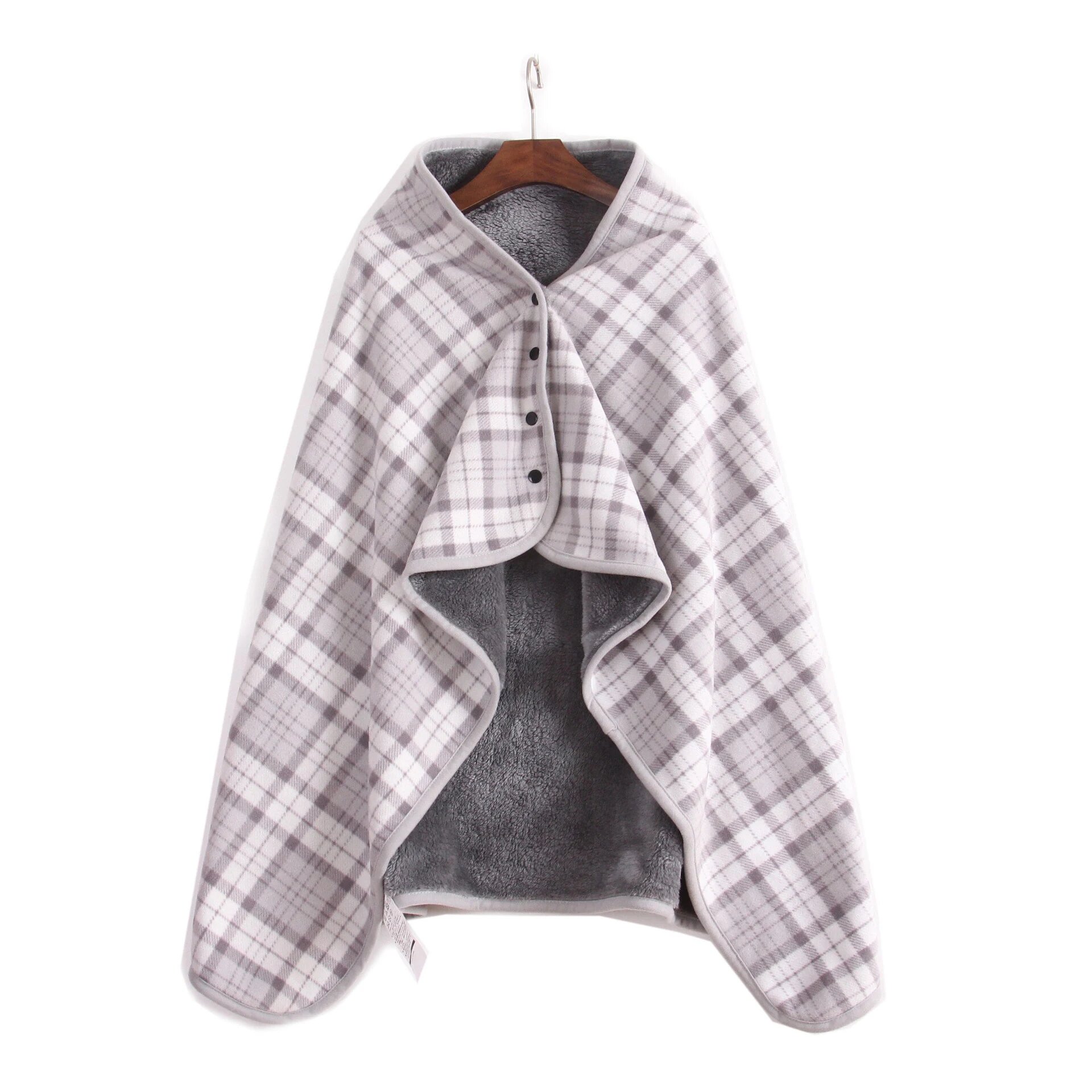 Теплое клетчатое одеяло из хлопка