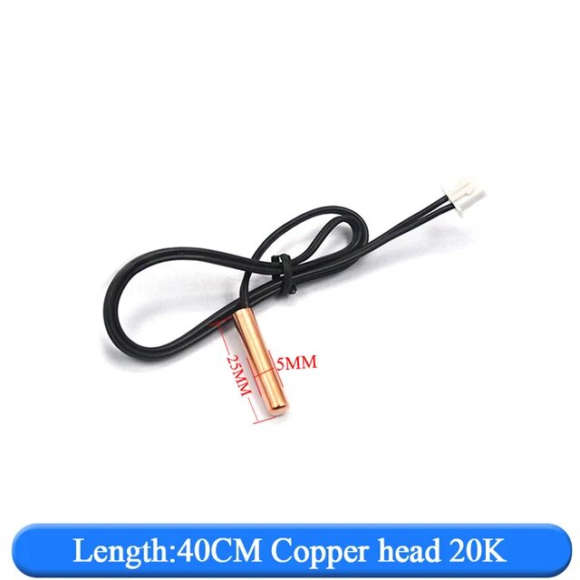 Датчик температуры 40см, Copper head 20K