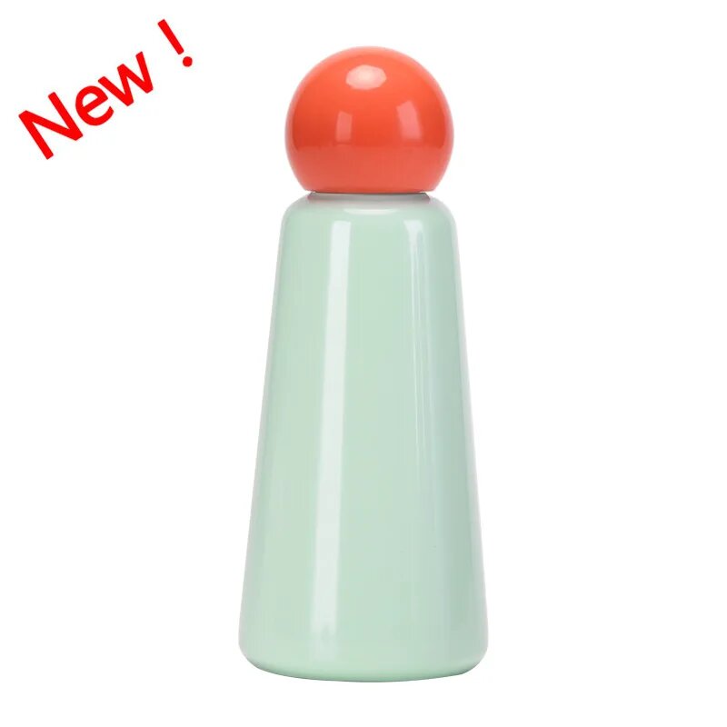 INS Термос 500 мл детский нержавеющая сталь, Orange cyan, 500ml