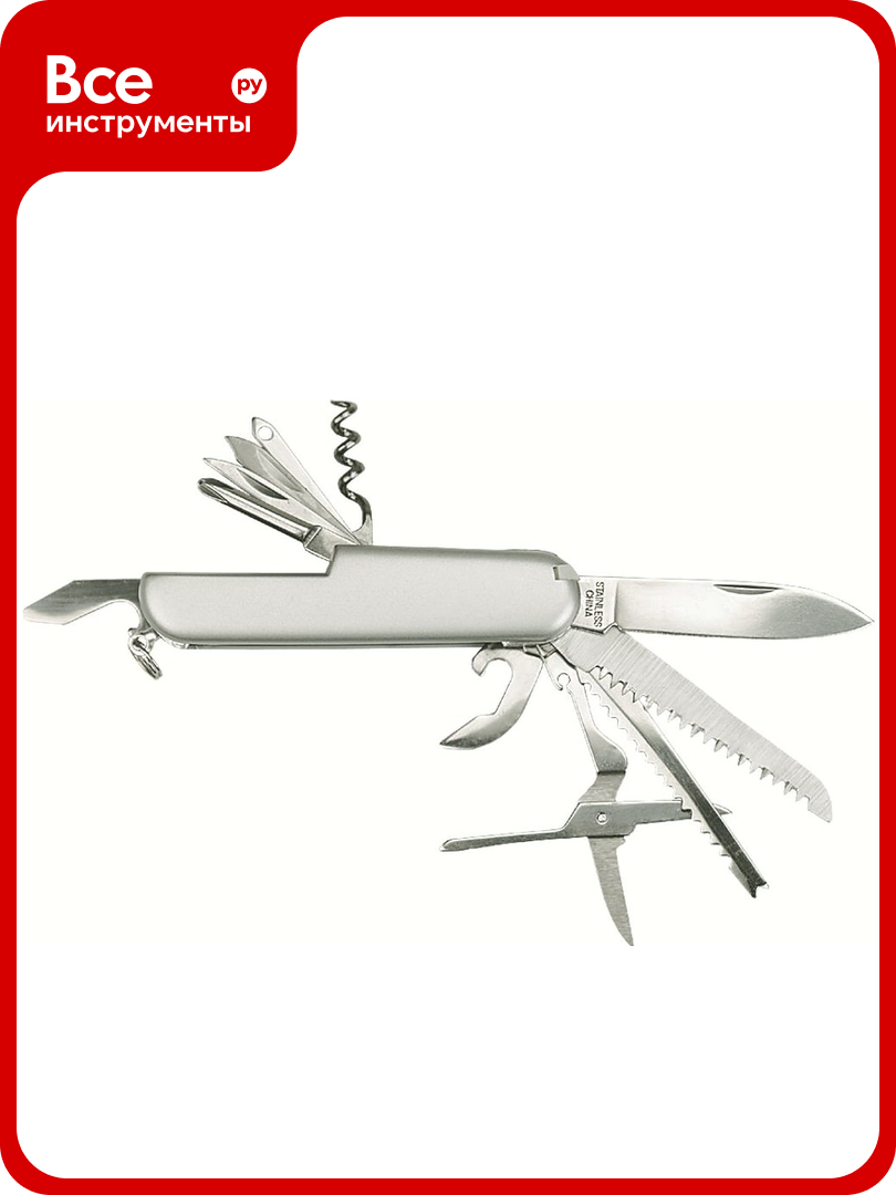 Мультитул TOPEX 11 лезвий 98Z116, с собой, для бутылок, для консервных банок