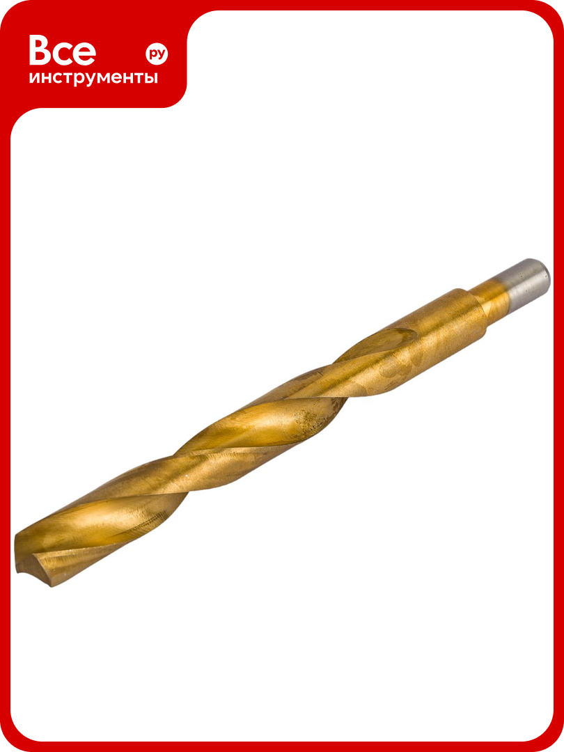 Сверло по металлу (17.5 мм; Р6М5; покрытие титан+кобальт) vertextools 666-17,5