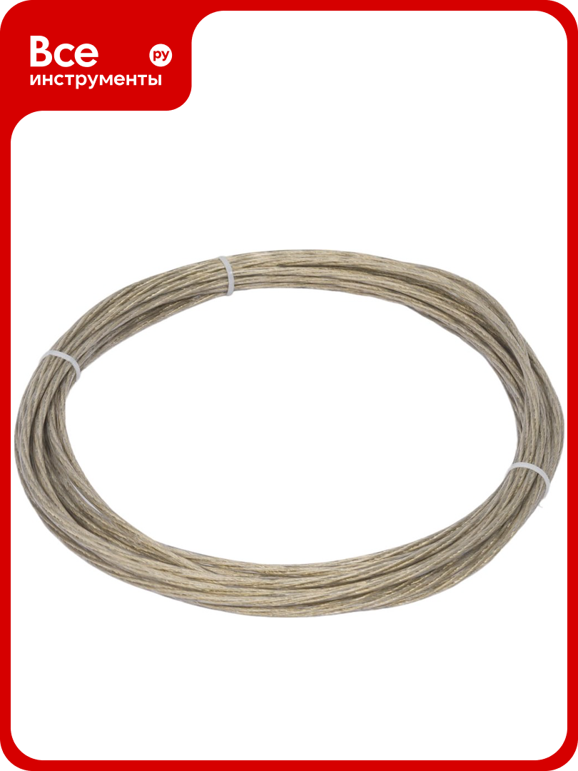 Трос в оплётке PVC 3/4, 10 м Tech-Krep, 10 м