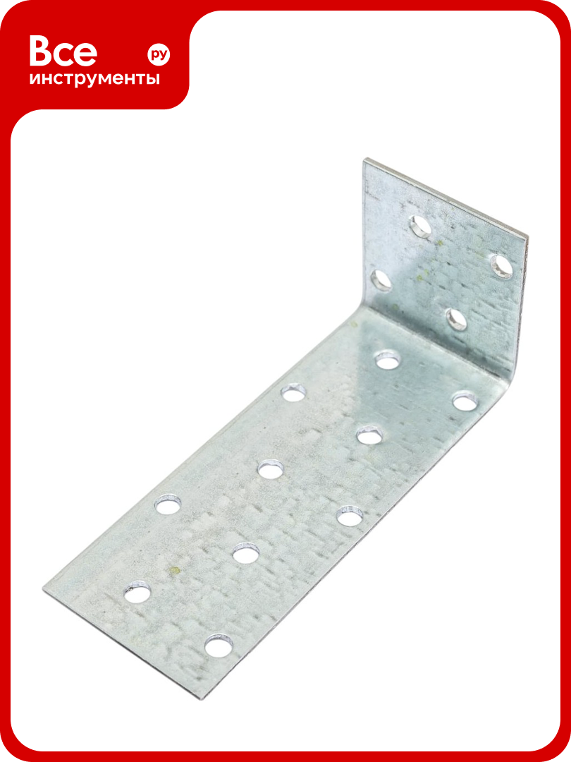 Крепежный анкерный угол Tech-Krep 40х100х40 цинк 141945