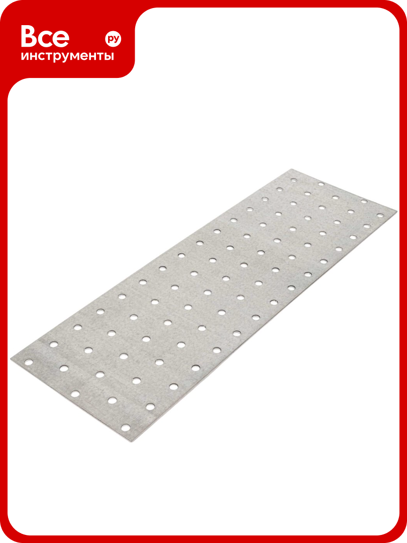 Соединительная пластина Gigant 100x300х1.8 мм цинк 123887, для монтажа скрепления различных деревянных конструкций