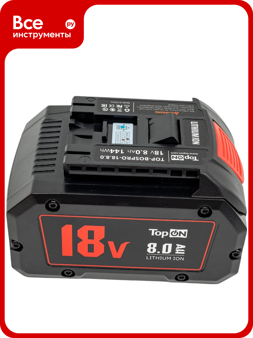 Аккумулятор для BOSCH PROCORE 18V 8.0AH (LI-ION) TopOn TOP-BOSPRO-18.8.0