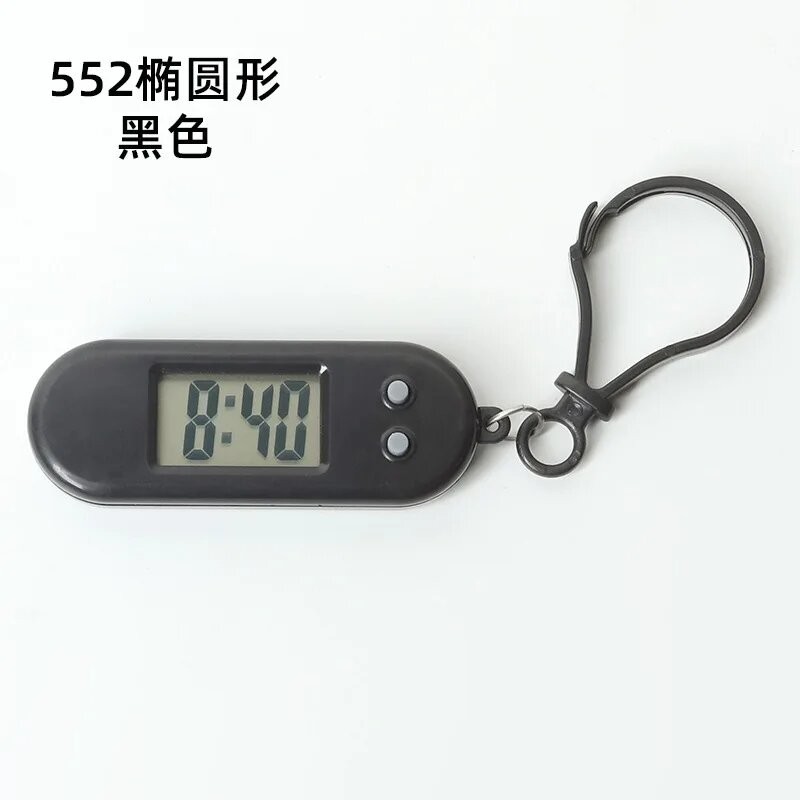 Настенные часы-брелок пластиковые Oval Black