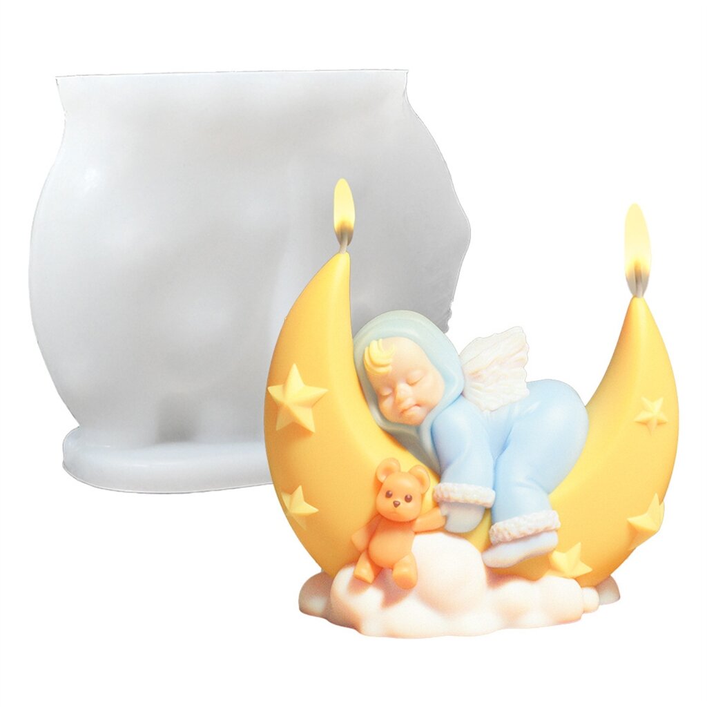 Силиконовая форма «Младенец на луне»