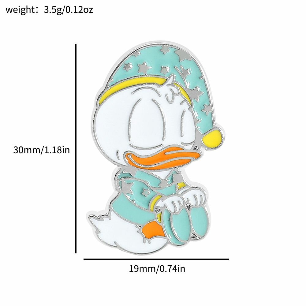 MINISO Брошь с персонажем мультфильма Диснея, личность, креативная анимация, периферийный элемент, милый, очень милый, высококачественный металлический значок, аксессуары