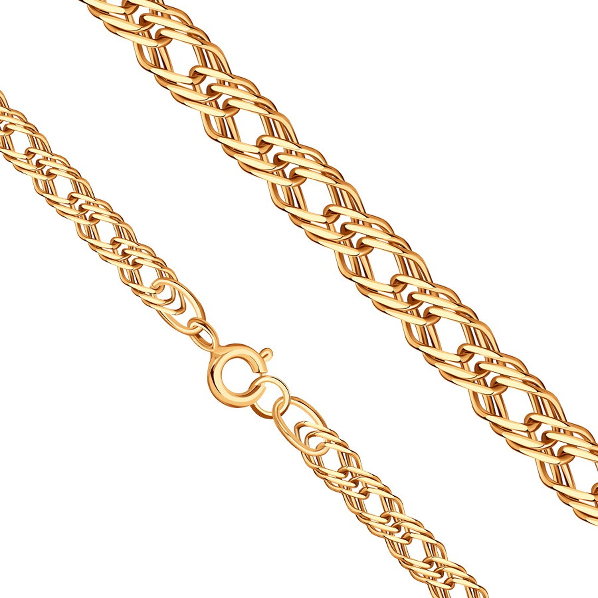 Цепь красное золото, 585 проба