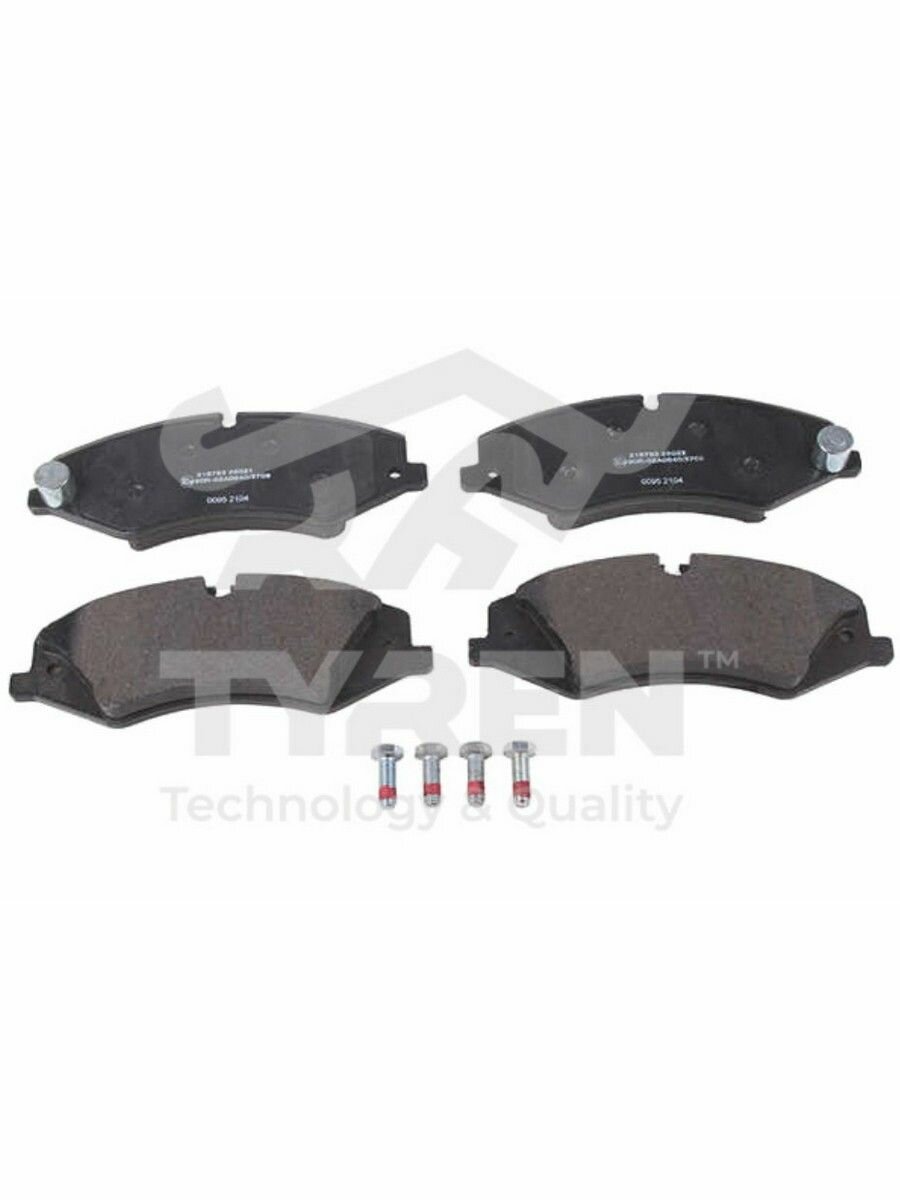 Колодки тормозные дисковые передние для а/м LAND ROVER Range Rover, Discovery, TYREN TYR1218261