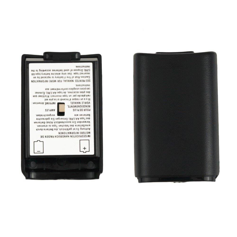 Задняя крышка батарейного отсека MyPads для геймпада (джойстика) Xbox 360 Black черная