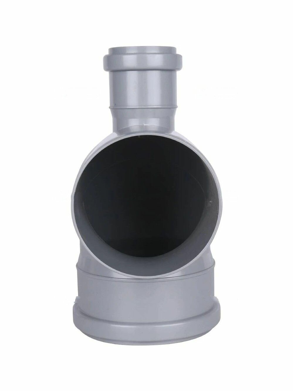 Отвод 110 х 50 сзади 87* канализационный Sinikon серая (внутренняя) - 1 шт.