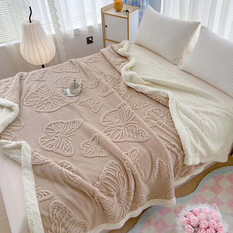 Плед 200x150 на кровать Пушистый плед на диван Одеяло в спальню