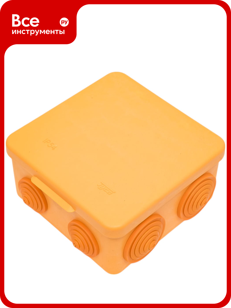 Распределительная коробка Рувинил Тусо для открытой проводки с откидной крышкой, клеммник, огнестойкая