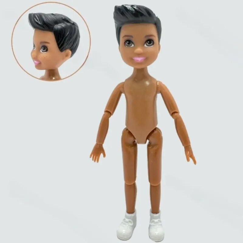 5-дюймовая маленькая кукла светло-коричневой кожи высотой 14,5 см, игрушка для девочек-одевания для девочек