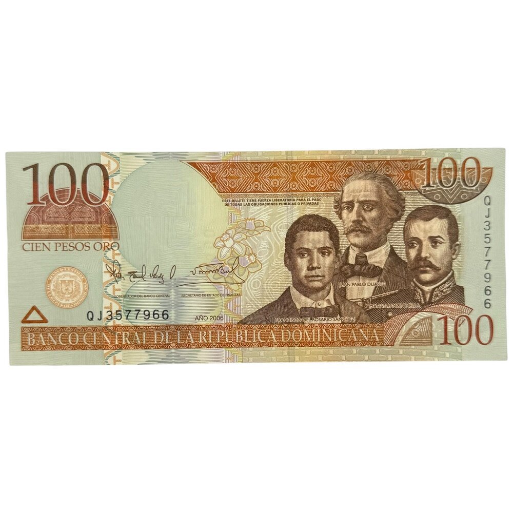 Доминиканская Республика (Доминикана) 100 песо 2006 г. (Серия QJ)