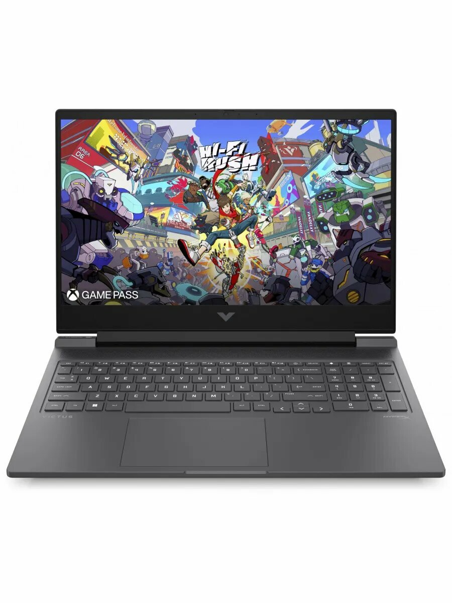 Ноутбук HP Victus 16-s1023dx 16.1" Ryzen 7 8845HS, 16 Гб, SSD 512 Гб, RTX4070 8 Гб, Win11H, серый, русская раскладка