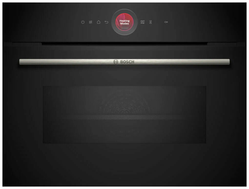 Духовой шкаф компактный электрический с СВЧ Bosch CMG7241B1, черный