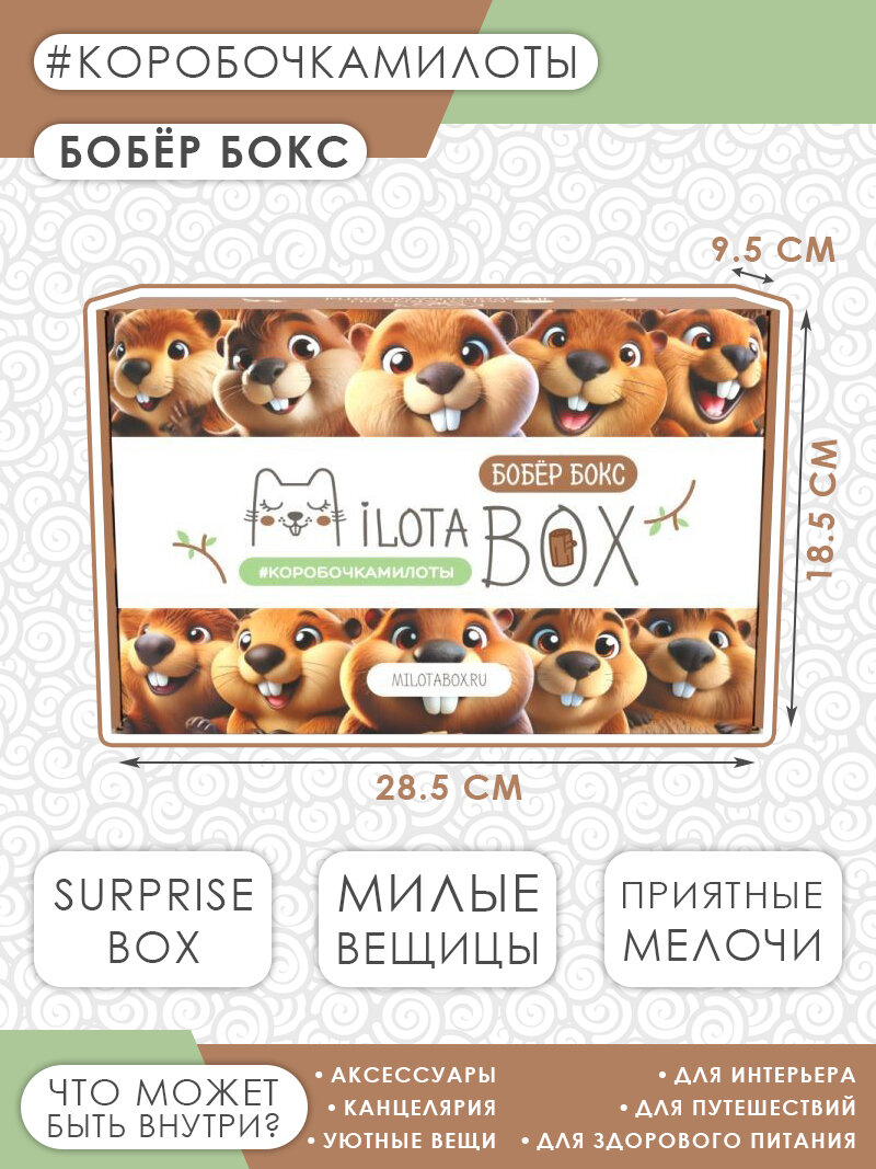Алеф Подарочный набор MilotaBox "Бобёр Бокс"