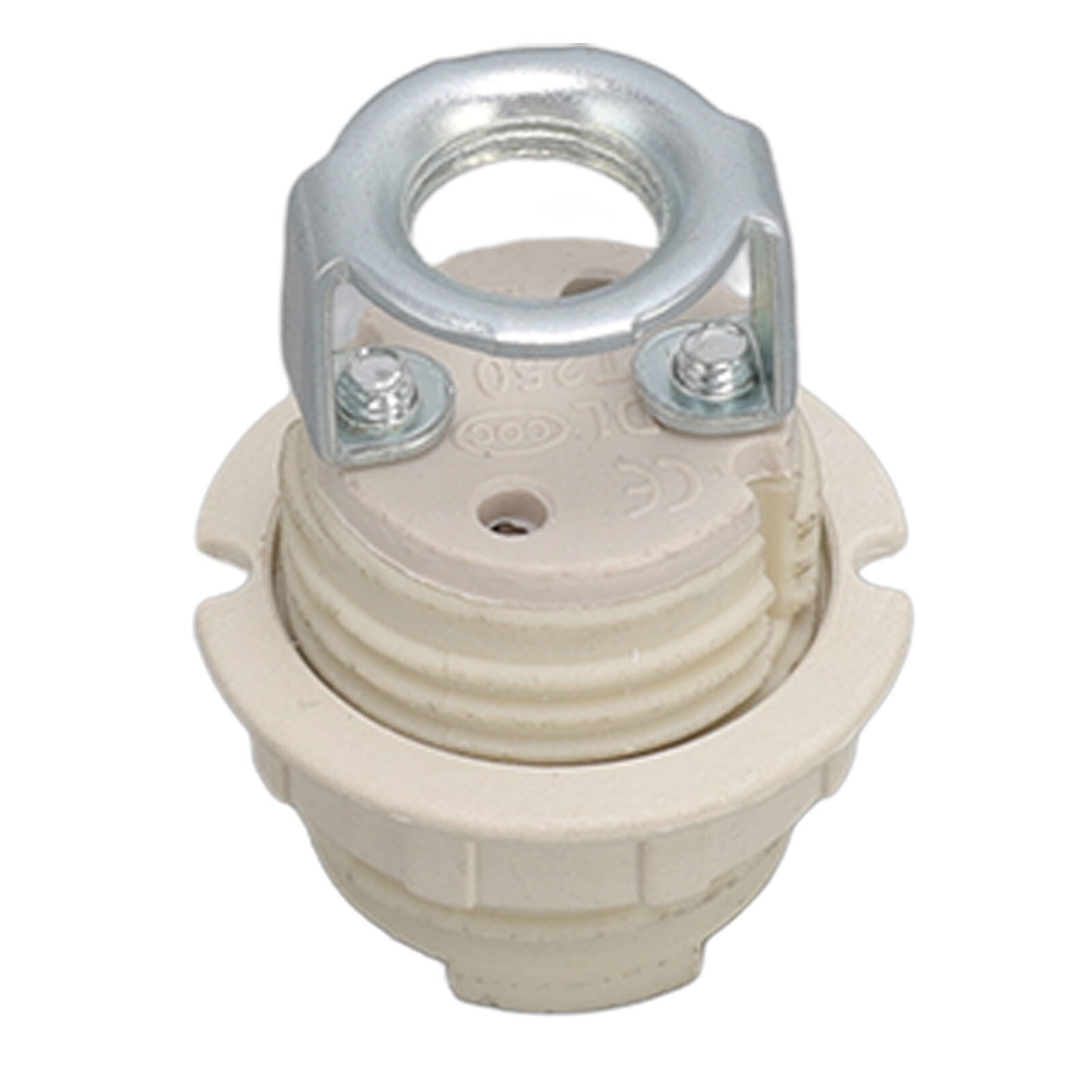 G9 Керамическая Лампочковая Держатель Базовая Розетка Световая Держатель с Цинковым Сплавом Кольцо M10 для Домашней Спальни Материал Цинковый Сплав Керамика Вес 101г Длина 35мм Диаметр 20мм Пакет 5шт 1шт Рукав