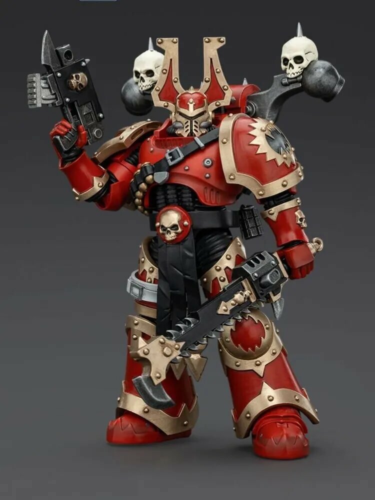Подвижная фигурка JOYTOY Warhammer 40K 1/18 Action Figures World Eaters Khorne Berzerker 2