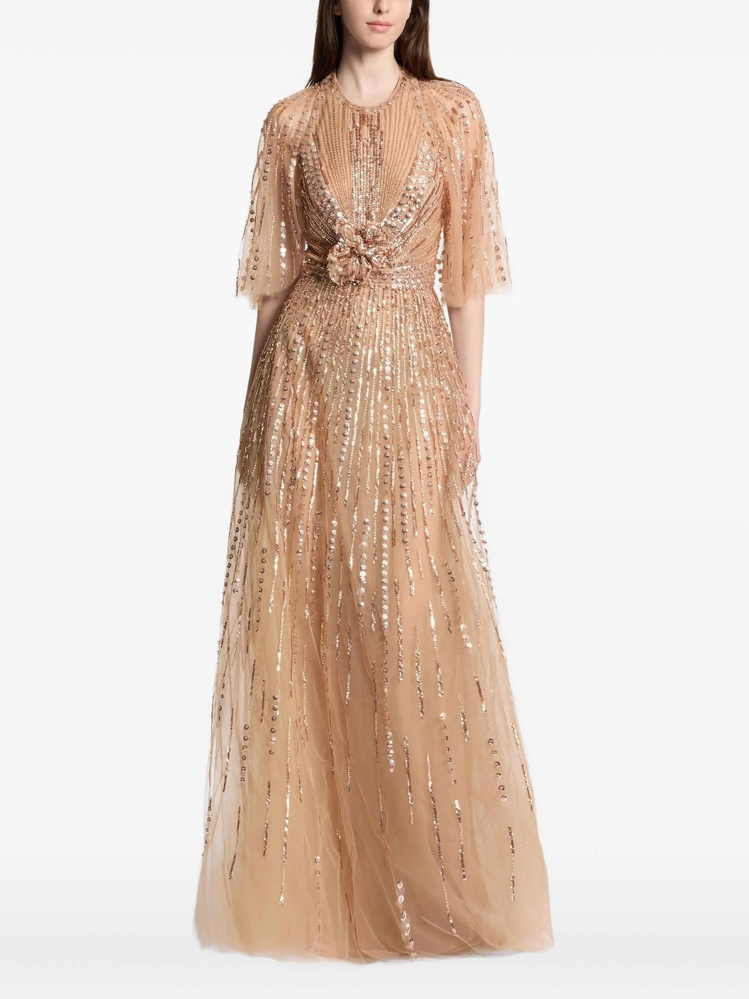 Накидка Beaded embroidered cape
