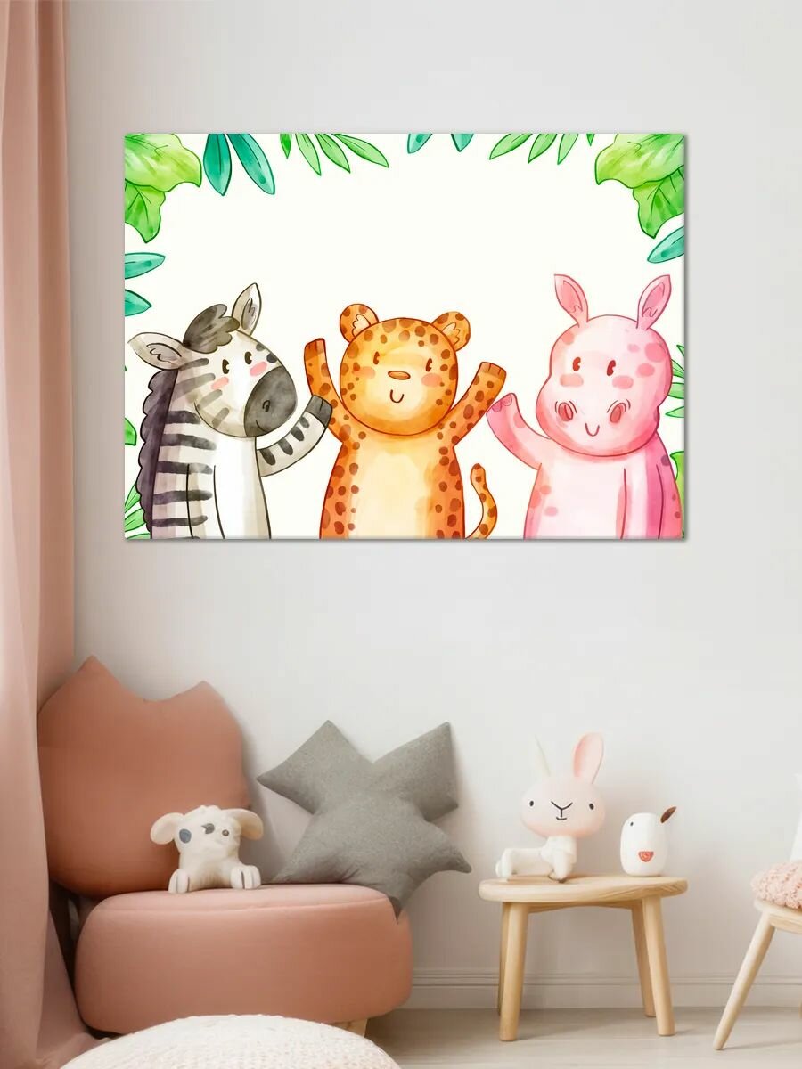 Картина на стену "Детская девочки", 70х50 см