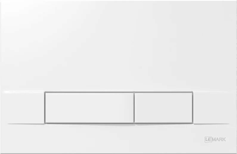 Кнопка смыва для унитаза Lemark Bit 9804008 белая, глянцевая, кнопка для инсталляции, двойной смыв