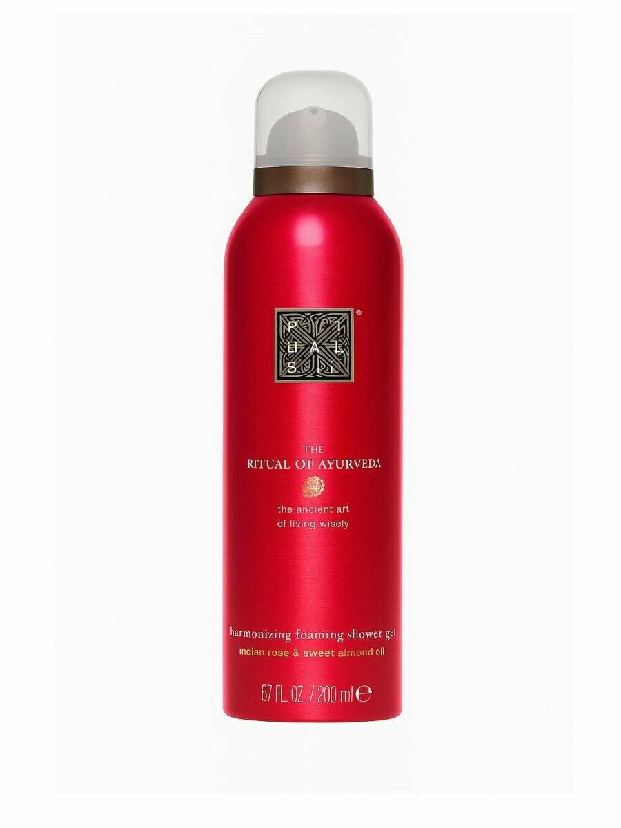 Гель-пена для душа Ritual of Ayurveda Foaming Shower Gel Indian Rose & Sweet Almond Oil 200 мл