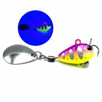 Тейл-спиннер UF STUDIO Hurricane 18гр Violet Chart