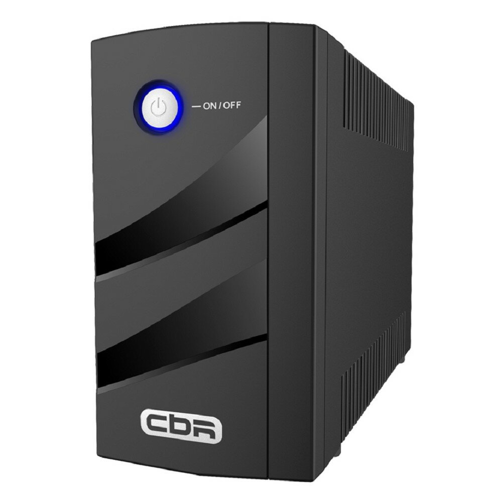 ИБП CBR ELN-675T-2F-LD (Line Interactive 675VA/360W 5Ah12V 2 x Shuko) черный