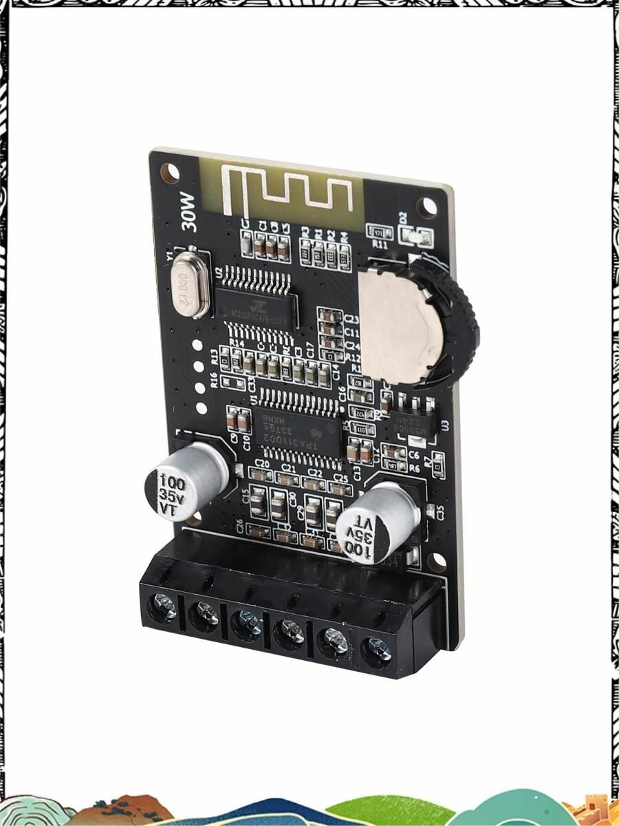 20 Вт стерео Bluetooth усилитель мощности доска 12 В/24 В высокомощный цифровой XY-P15W без оболочки