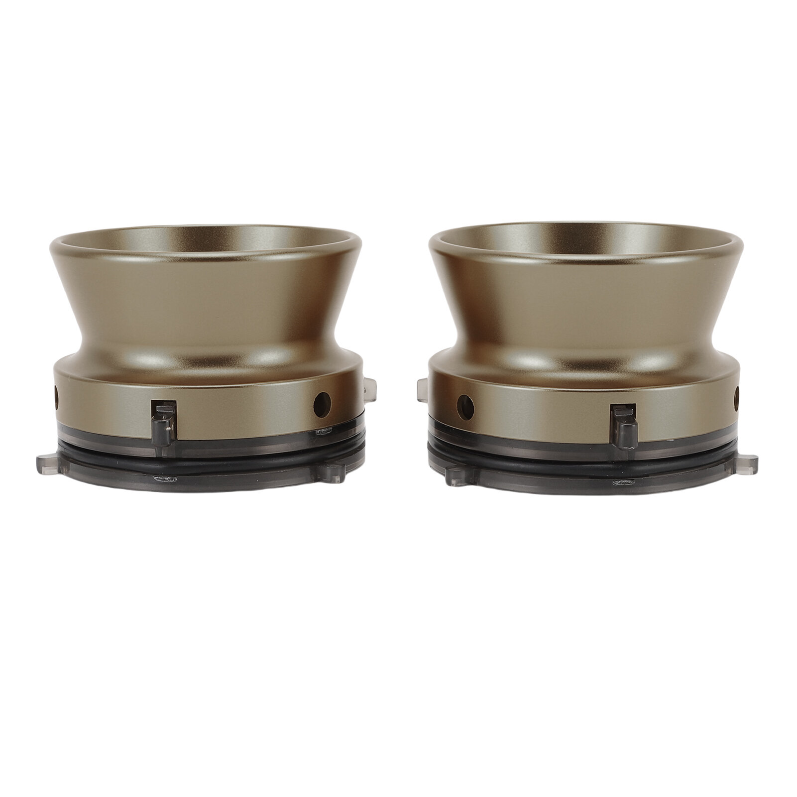 1 пара адаптеров NAB Hub из алюминиевого сплава, 1/4 дюйма, универсальный загрузочный механизм с фиксатором для катушечного магнитофона, античная бронза.